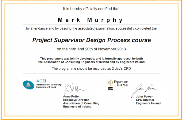 Project Supervisor Design Process (PSDP) Training Course - Mark Murphy ...